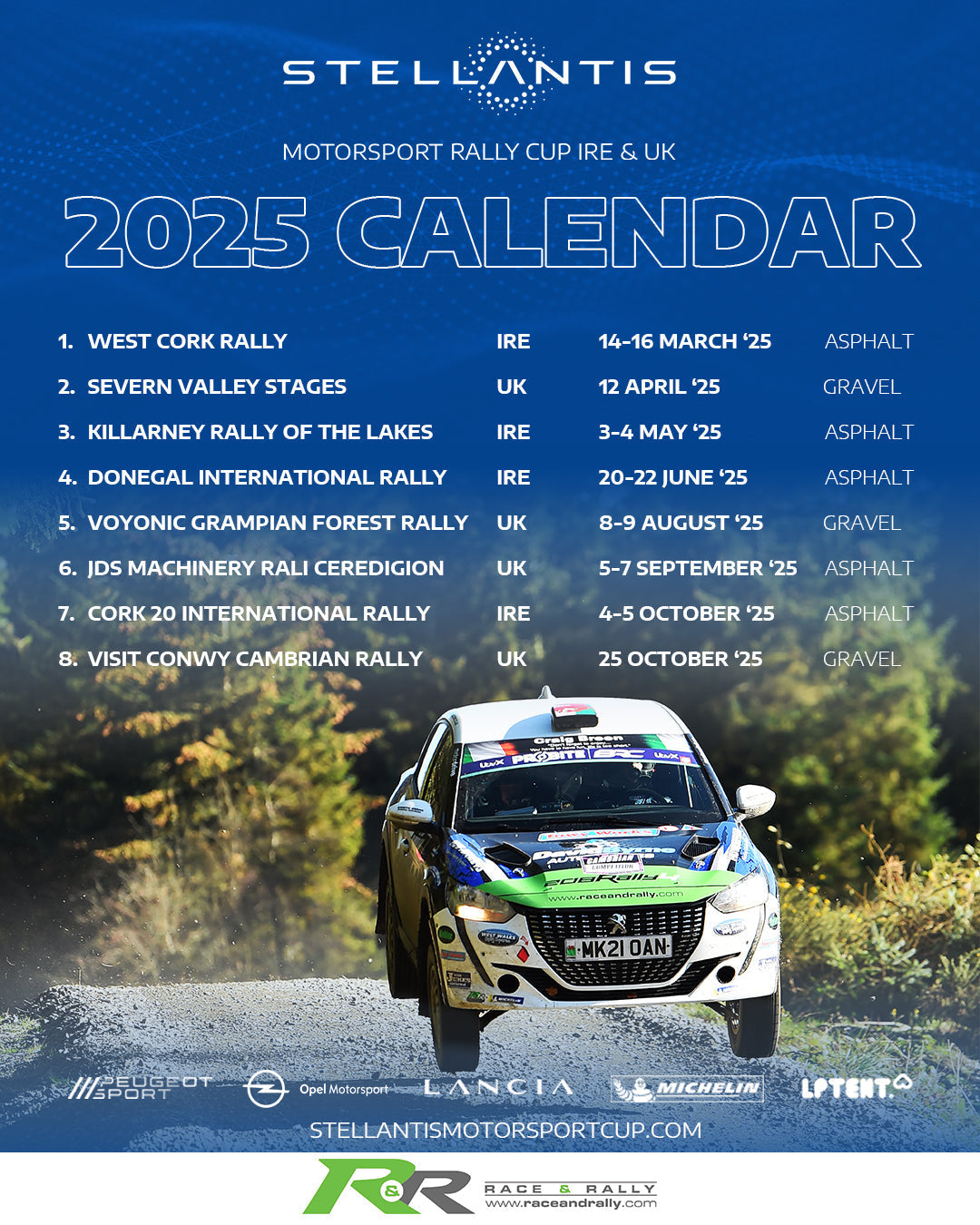 Stellantis Motorsport Rally Cup launches 2025 calendar | Race and Rally