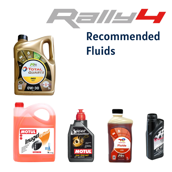Recommended Fluids | Race and Rally