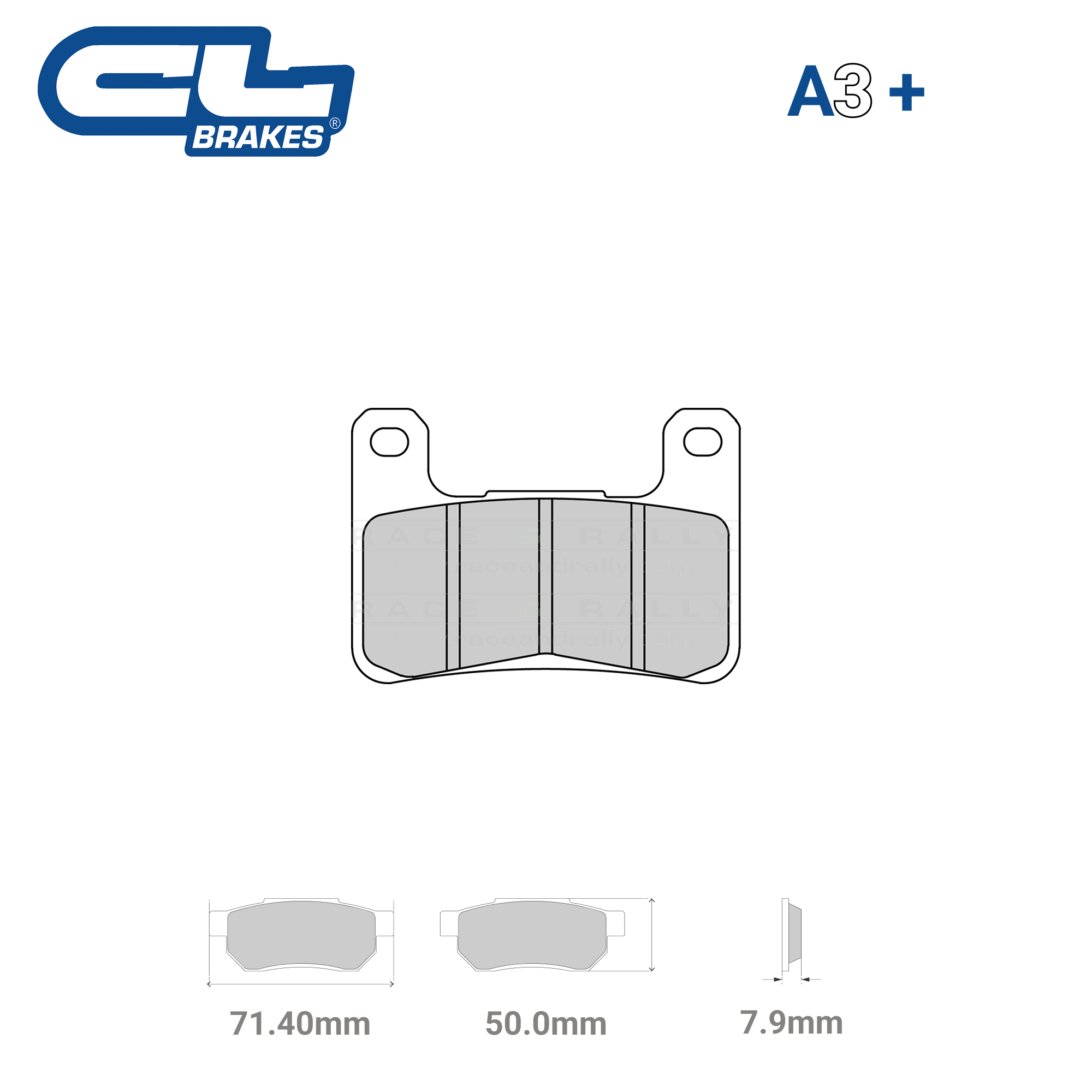 1133 - A3+ Brake Pad