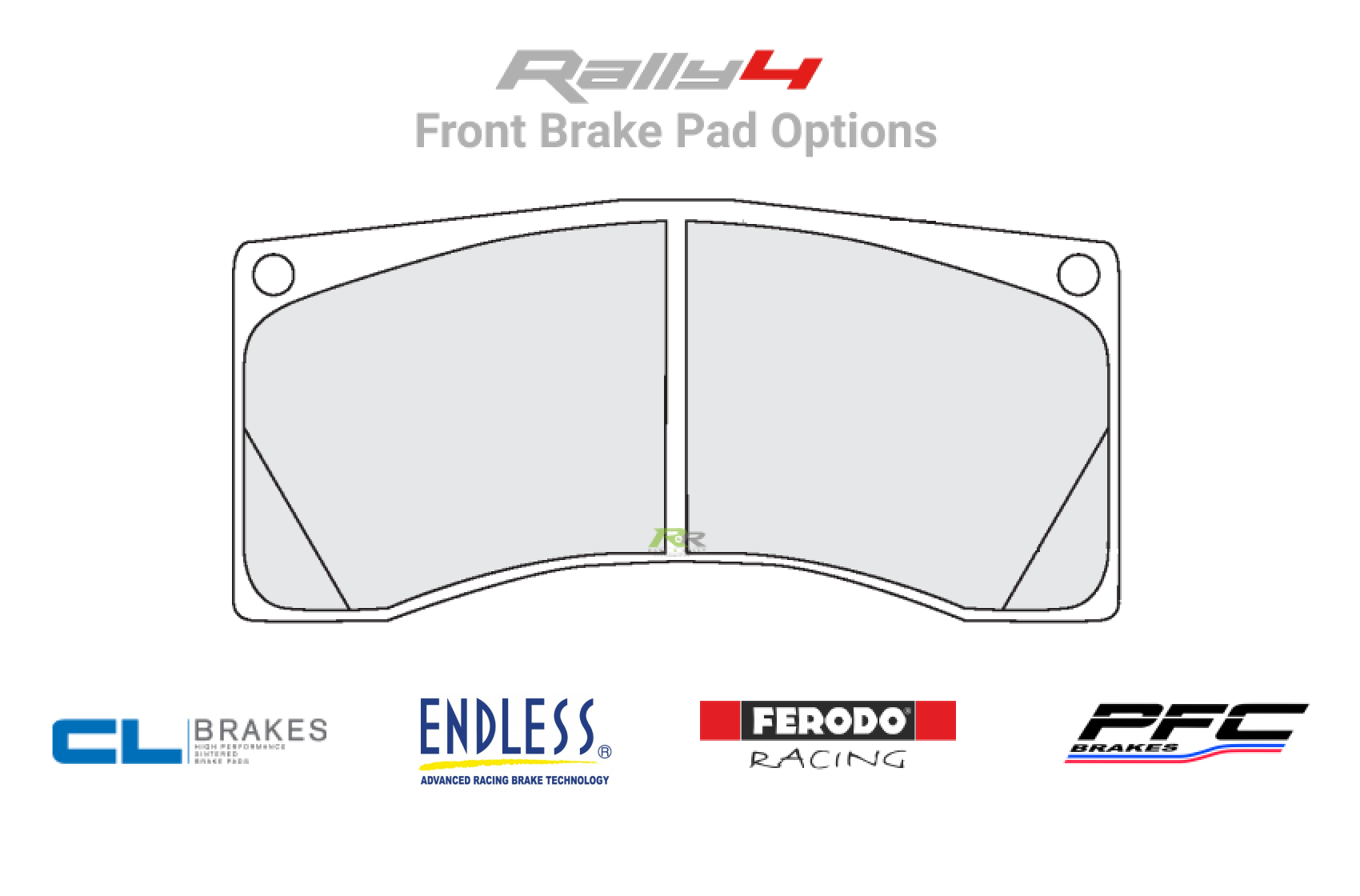 F20 Front Brake Pad Options – Race and Rally