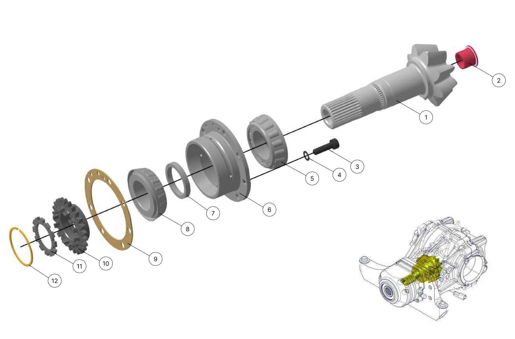 1 - Input Shaft – Race and Rally