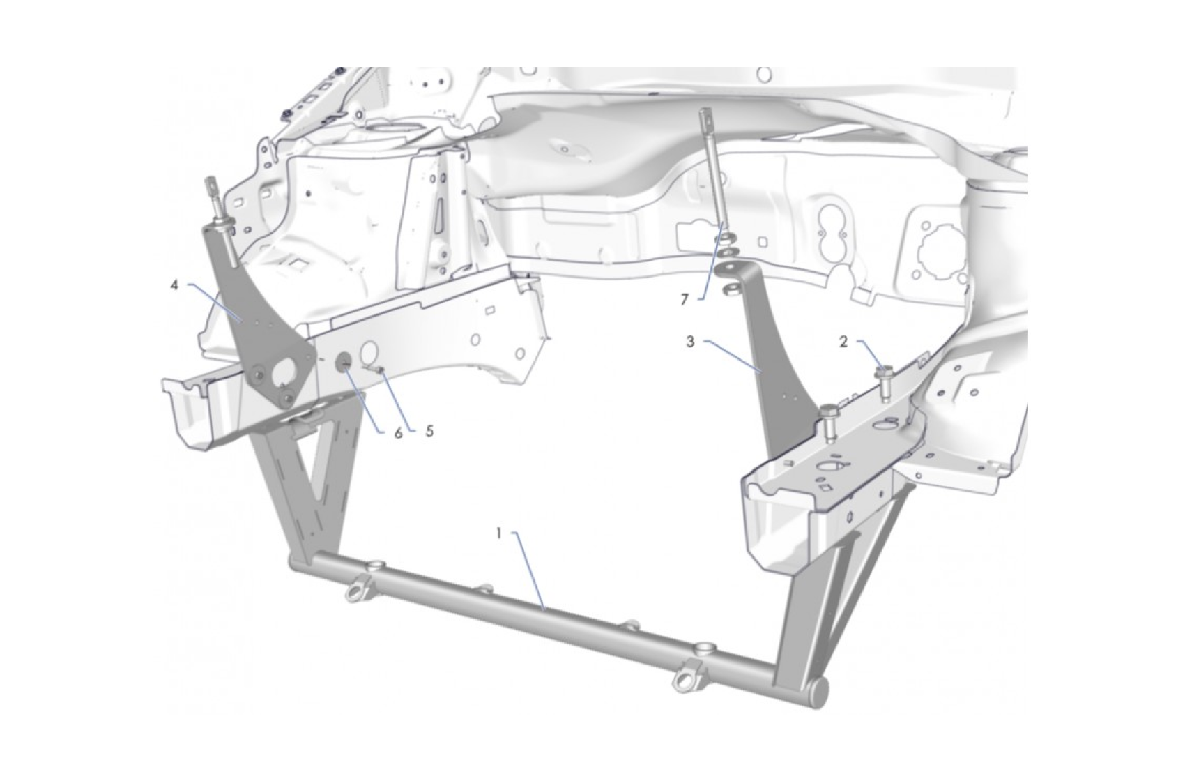 K3D Front Crossmember Body Equipment – Race and Rally