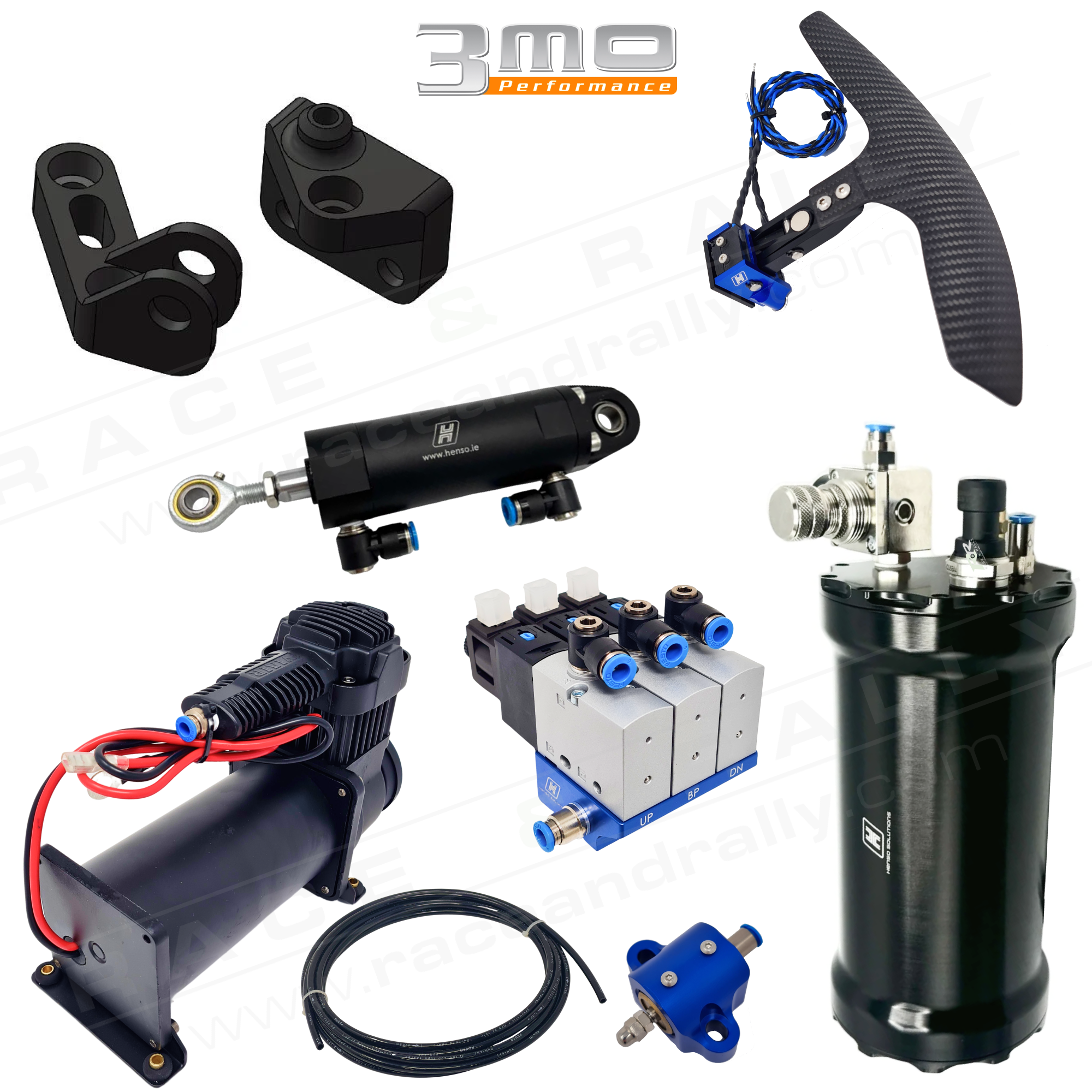 Complete Pneumatic Paddle Shift Kit for 3MO FTX Gearbox | Race and Rally