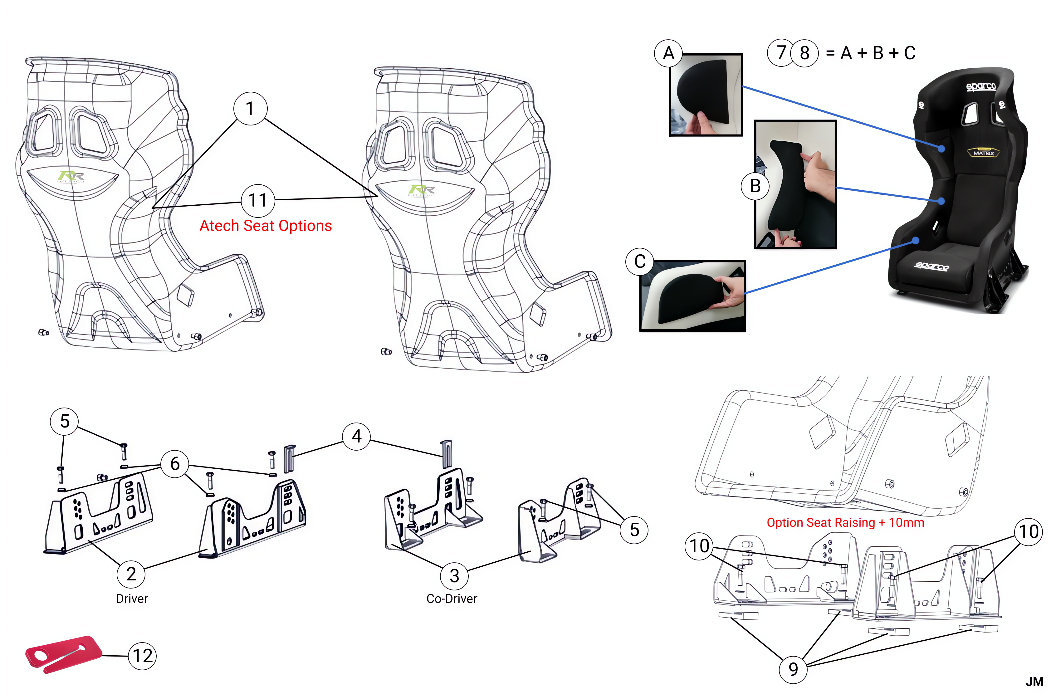 Y1A Seating Body Equipment – Race and Rally